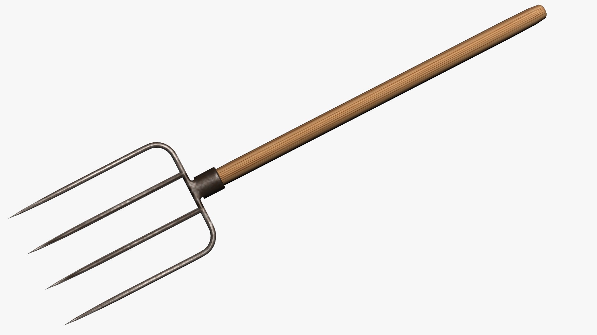 Hayfork Pitchfork Tool 3D Model - TurboSquid 1672578
