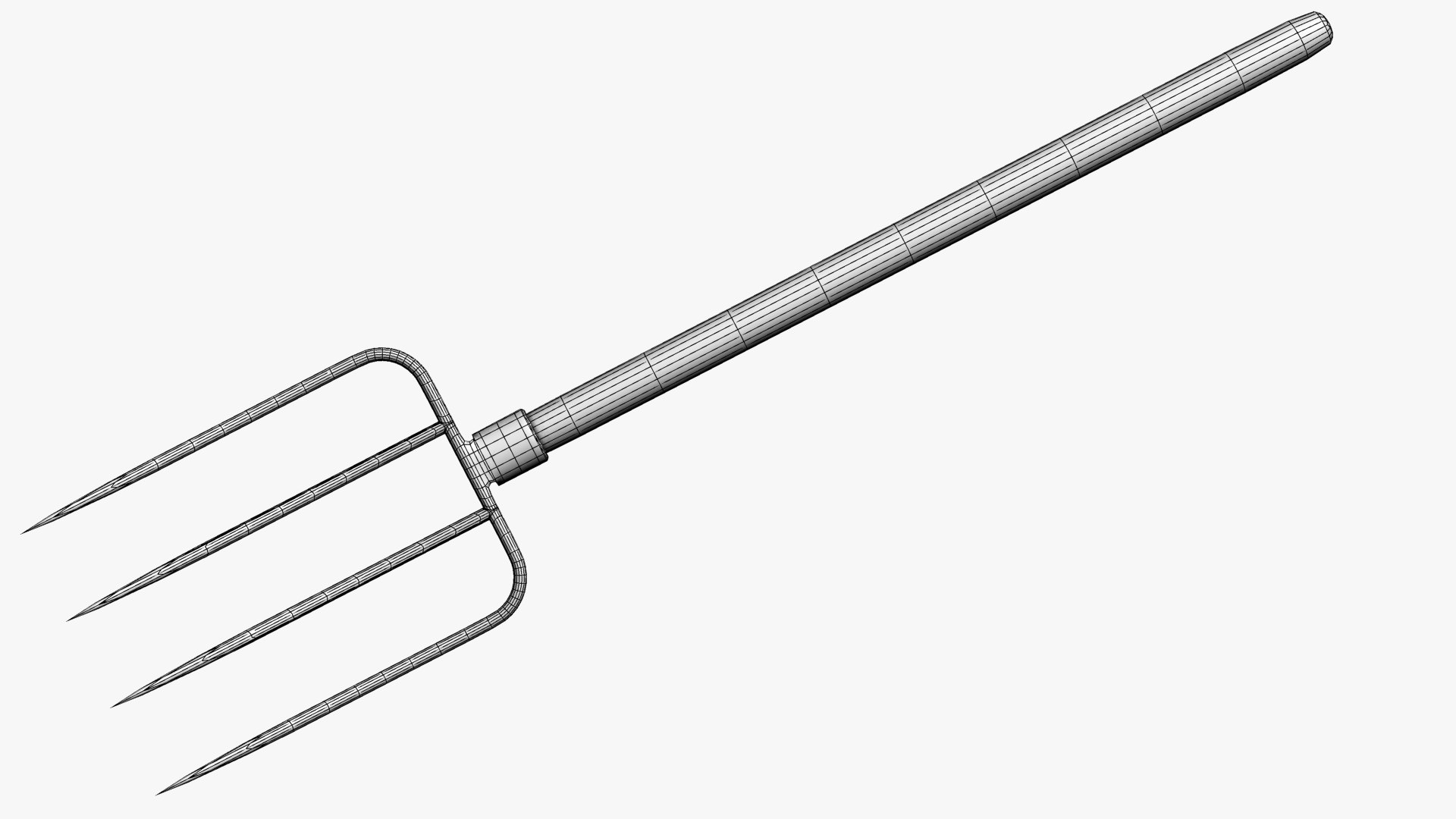 Hayfork Pitchfork Tool 3D Model - TurboSquid 1672578