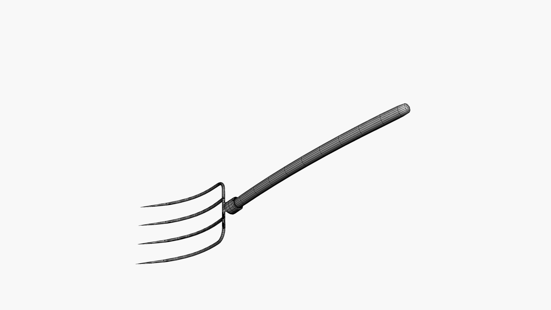 Hayfork pitchfork tool 3D model - TurboSquid 1672578