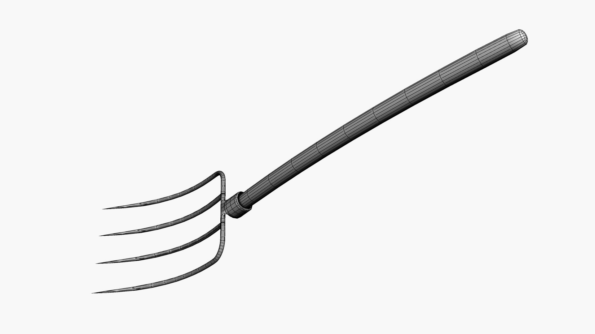 Hayfork Pitchfork Tool 3D Model - TurboSquid 1672578