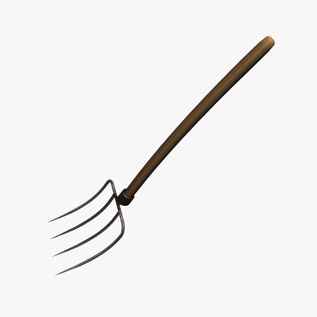 Hayfork pitchfork tool 3D model - TurboSquid 1672578
