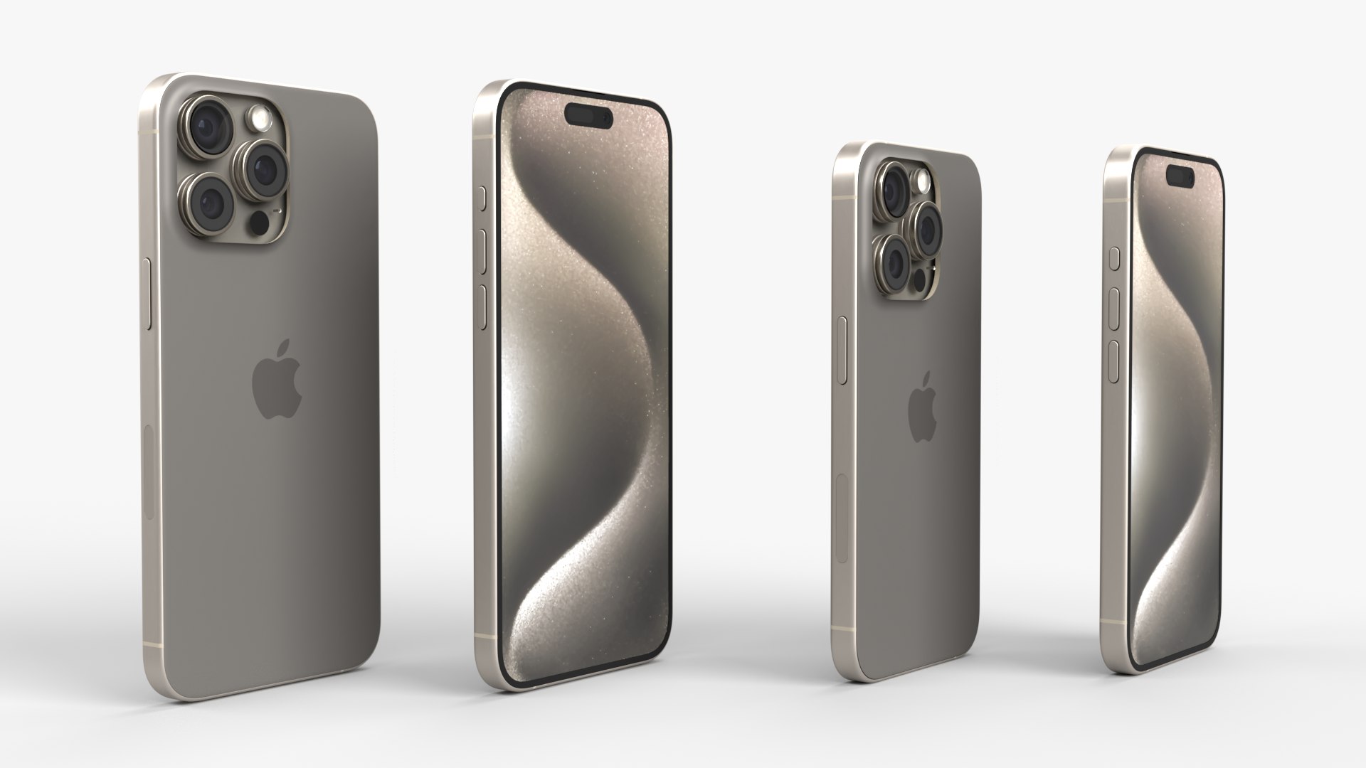 Apple iphone 15 pro and pro max all colors 3D model - TurboSquid 2128681