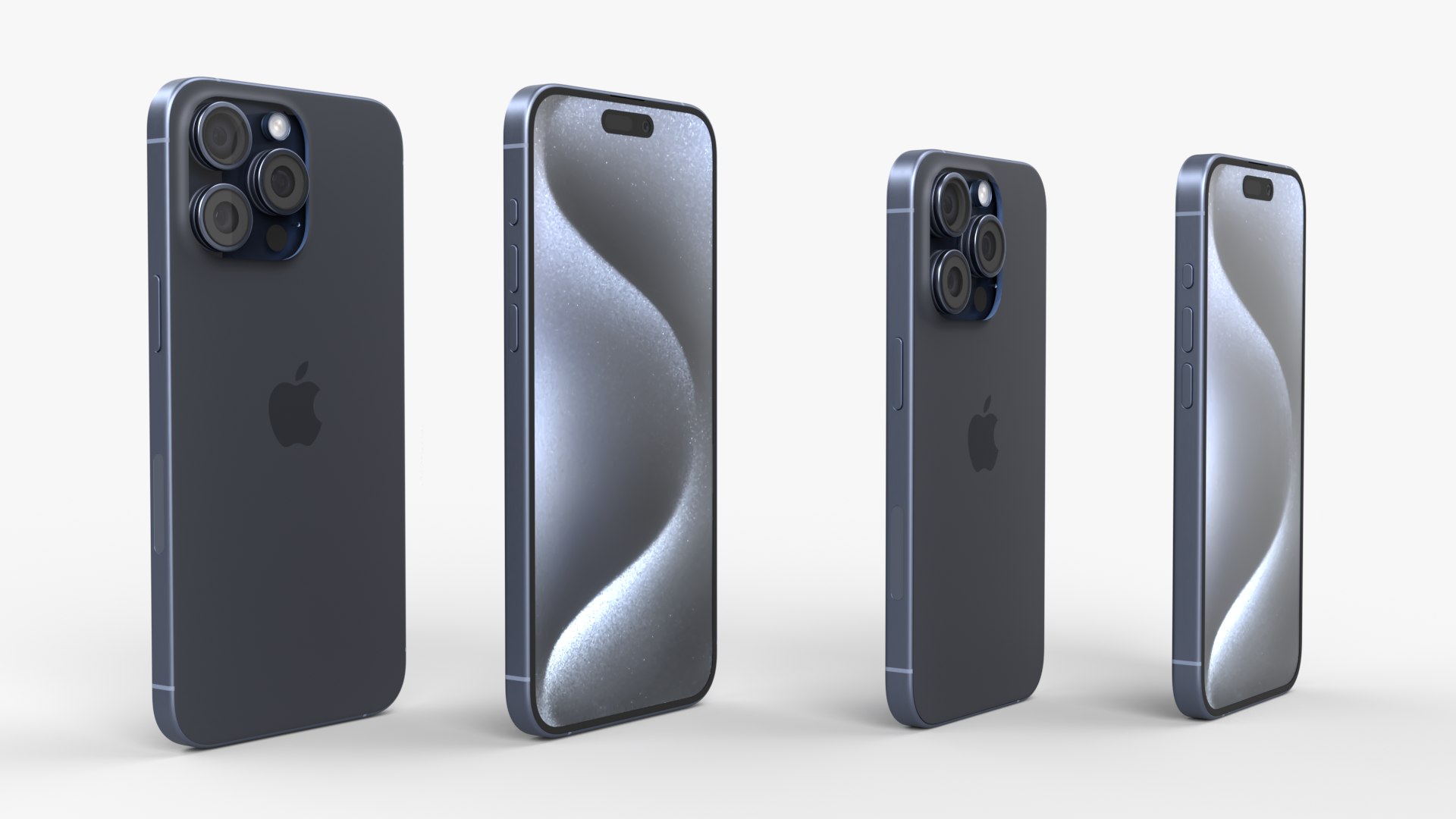Apple iphone 15 pro and pro max all colors 3D model - TurboSquid 2128681