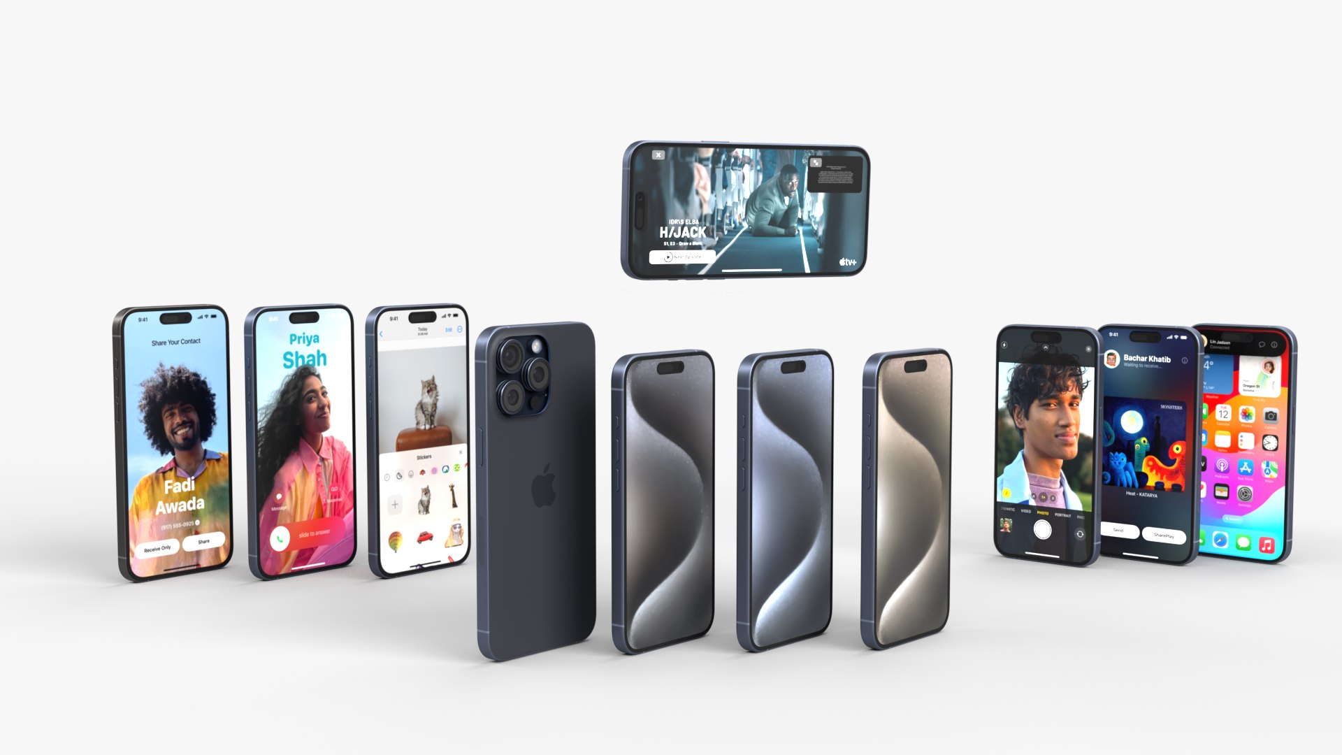 Apple iphone 15 pro and pro max all colors 3D model - TurboSquid 2128681