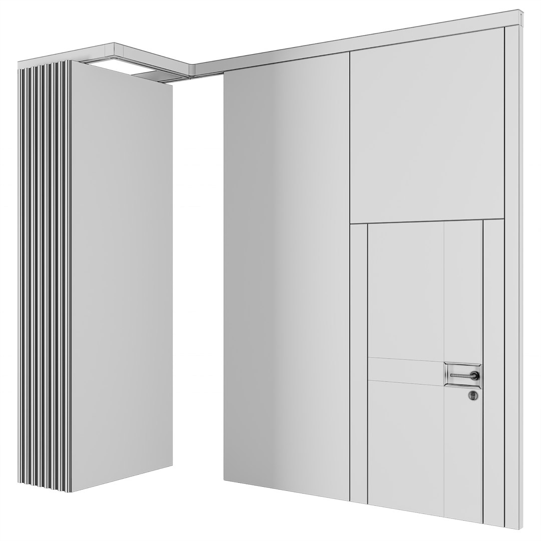 3D Sound-Proof Sliding Partition Walls - TurboSquid 1909127