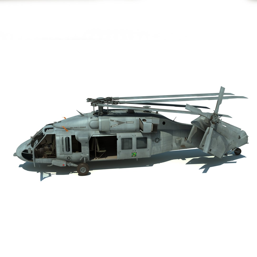 3d Mh-60s Sikorsky Military Helicopter