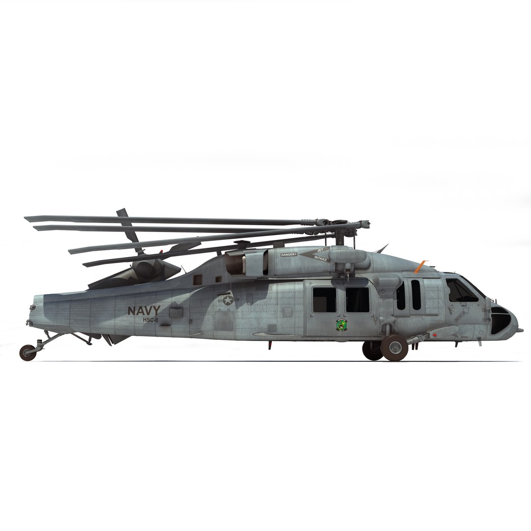 3d Mh-60s Sikorsky Military Helicopter