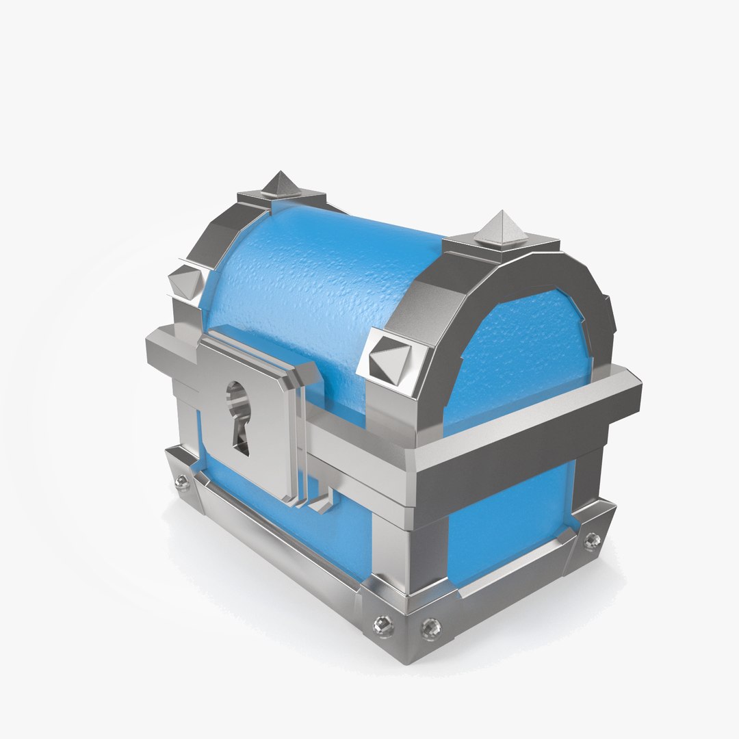 Clash Silver Chest 3d 3ds