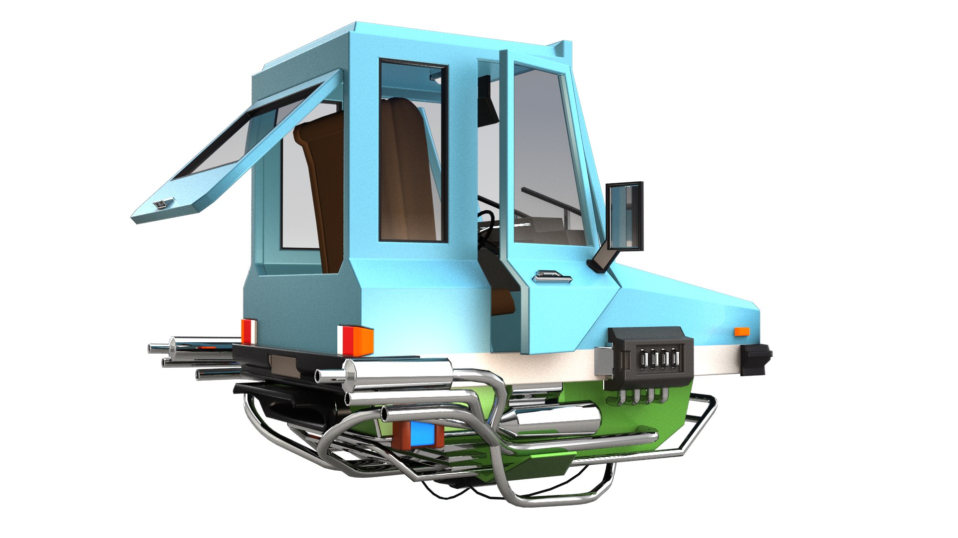3D Cartoon Hover Car Model - TurboSquid 1422207