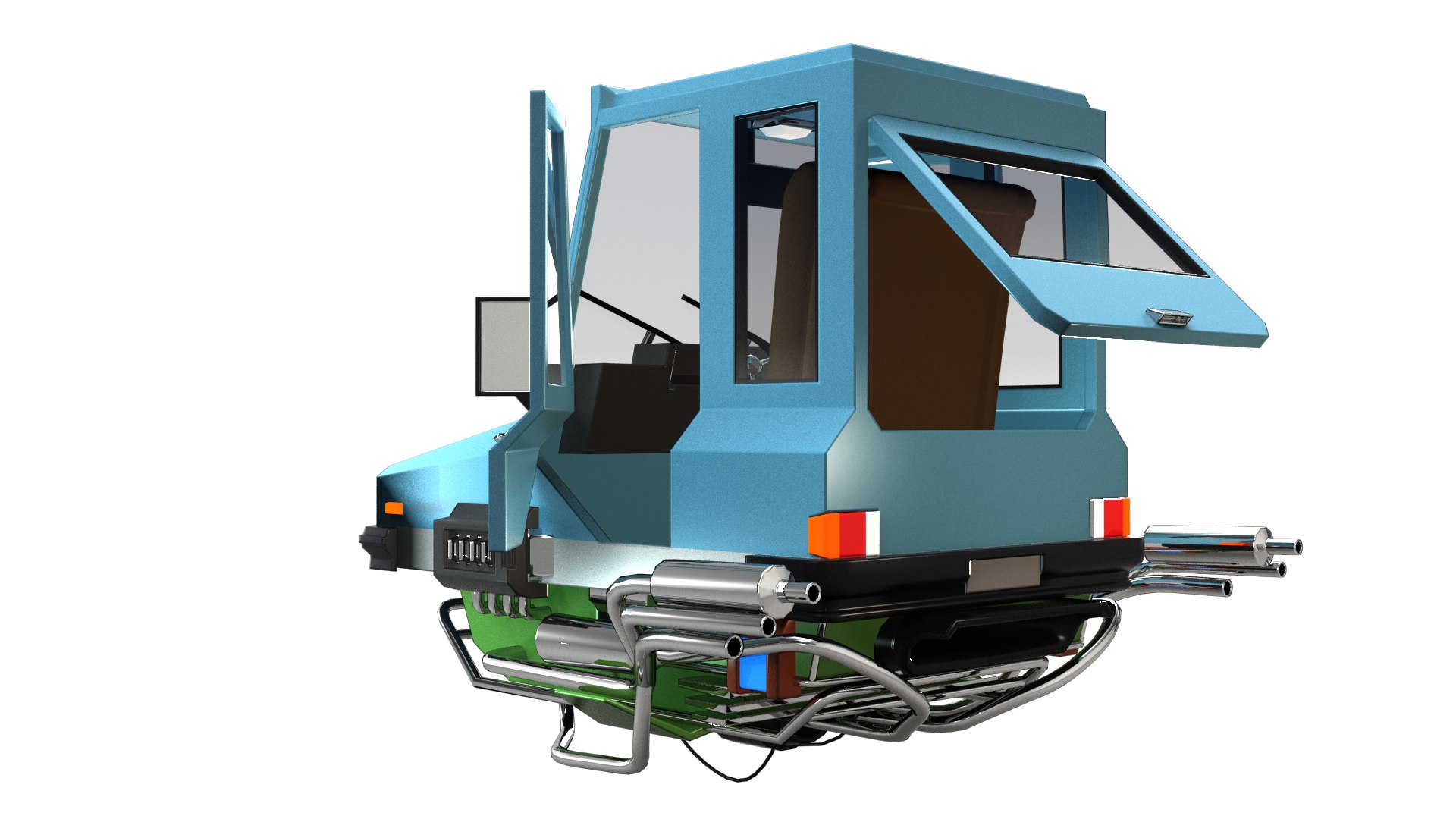 3D Cartoon Hover Car Model - TurboSquid 1422207