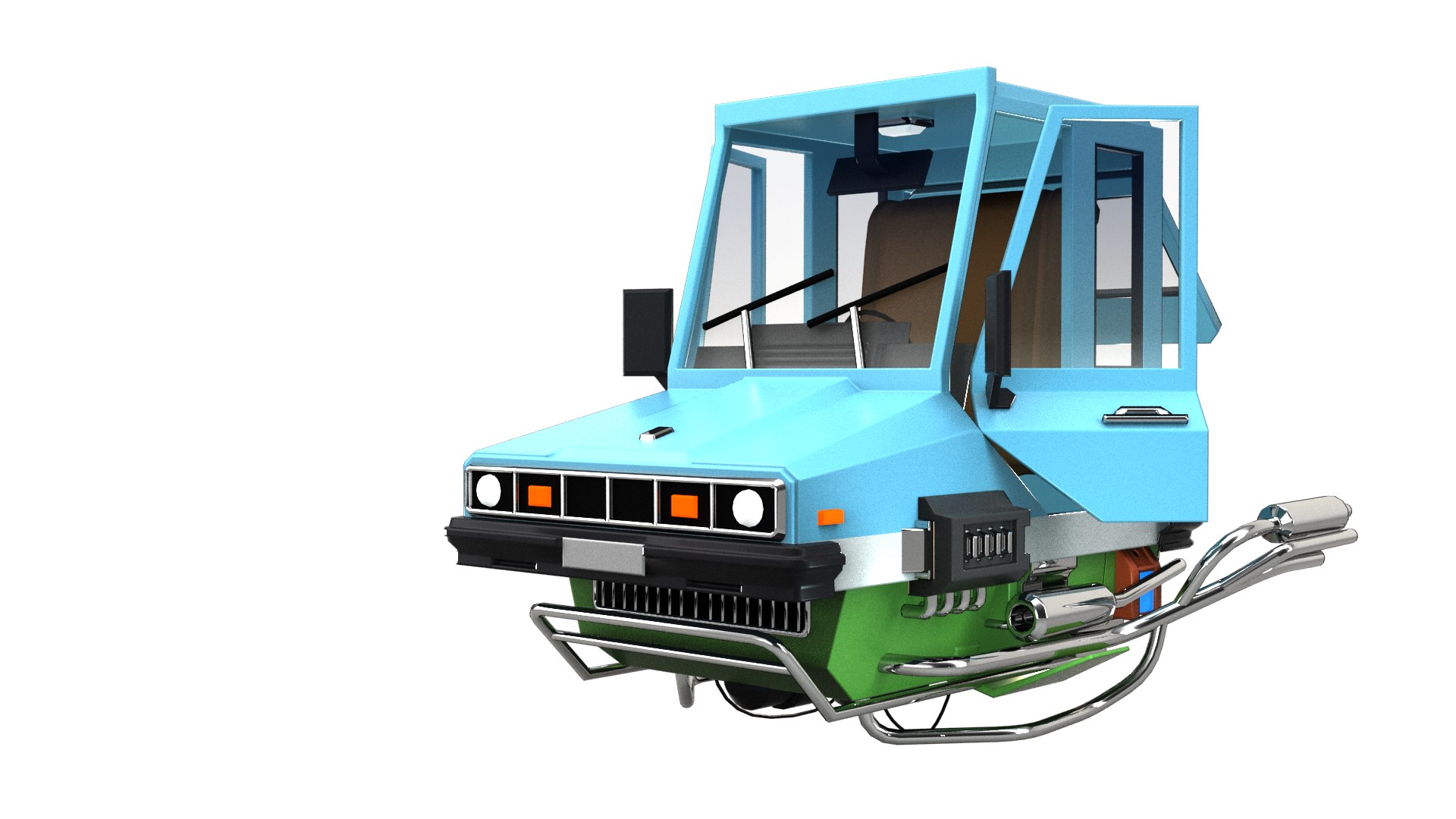 3D Cartoon Hover Car Model - TurboSquid 1422207