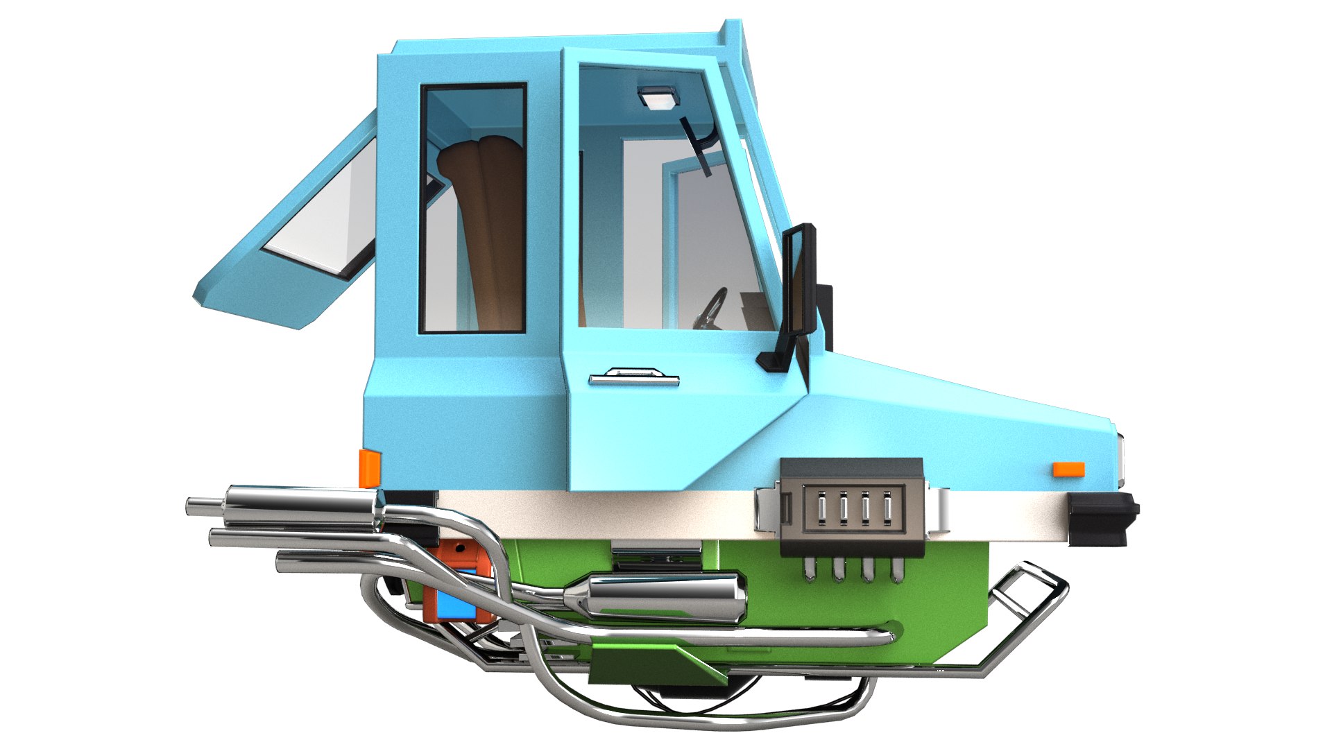 3D Cartoon Hover Car Model - TurboSquid 1422207