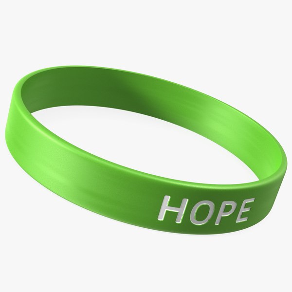 3D Hope Rubber Bracelet model - TurboSquid 1769417