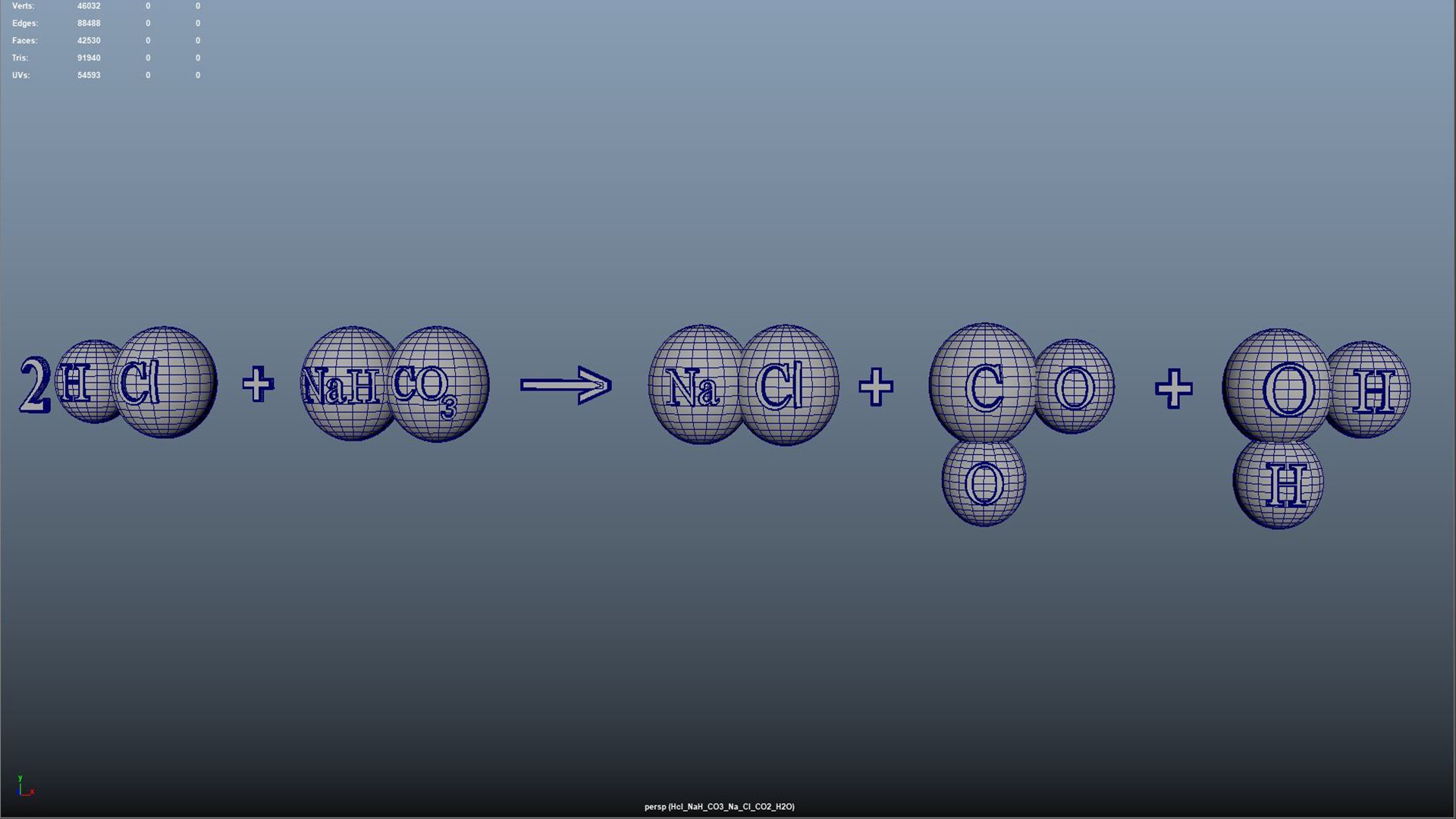 Formation Of Nacl 3D Model - TurboSquid 2337637