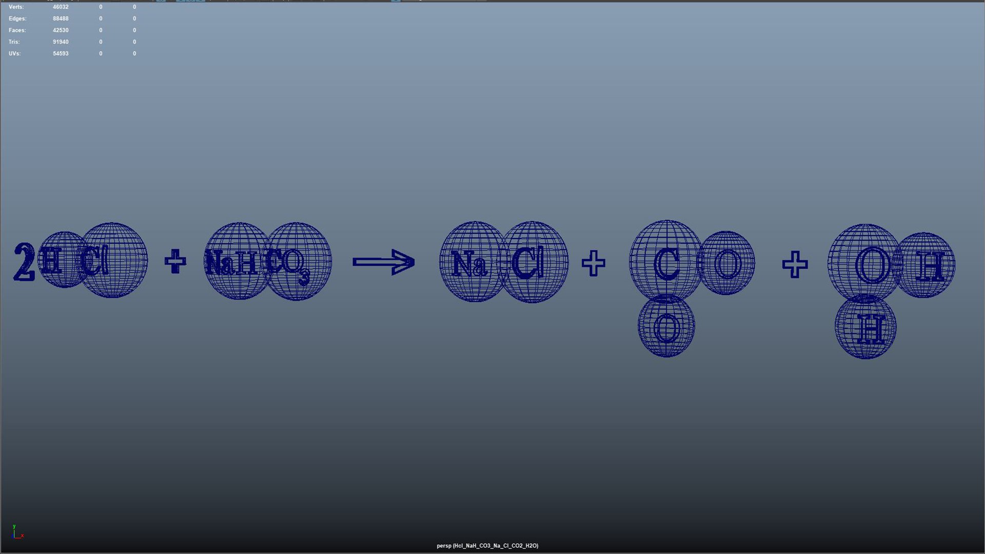 Formation Of Nacl 3D Model - TurboSquid 2337637