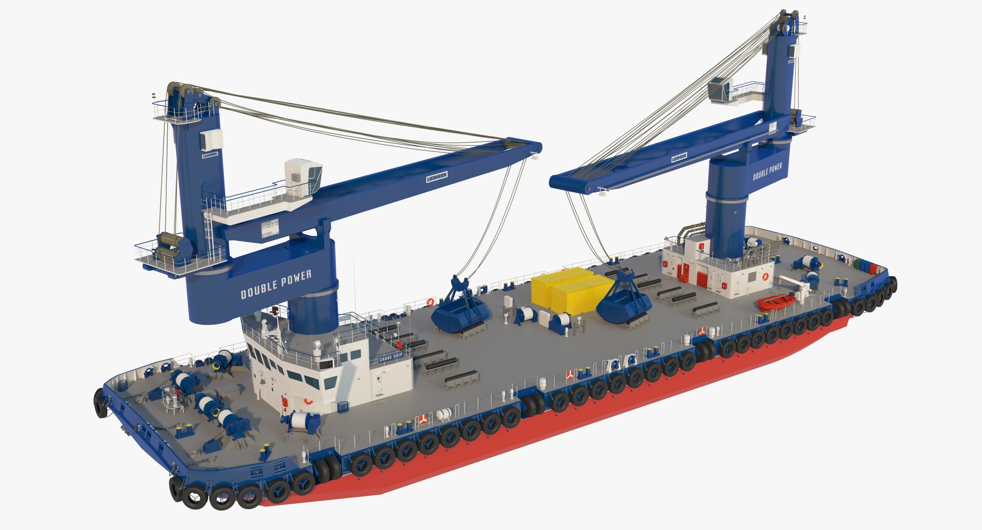 Cargo Ship Cranes 3D Model - TurboSquid 1345076