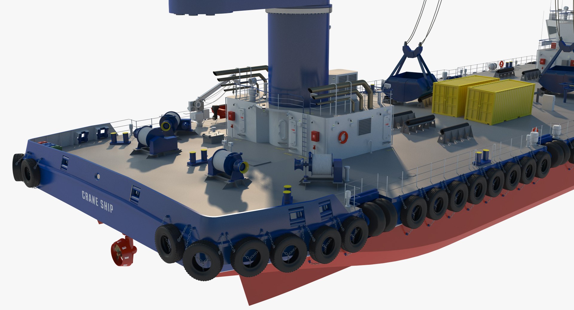 Cargo Ship Cranes 3D Model - TurboSquid 1345076