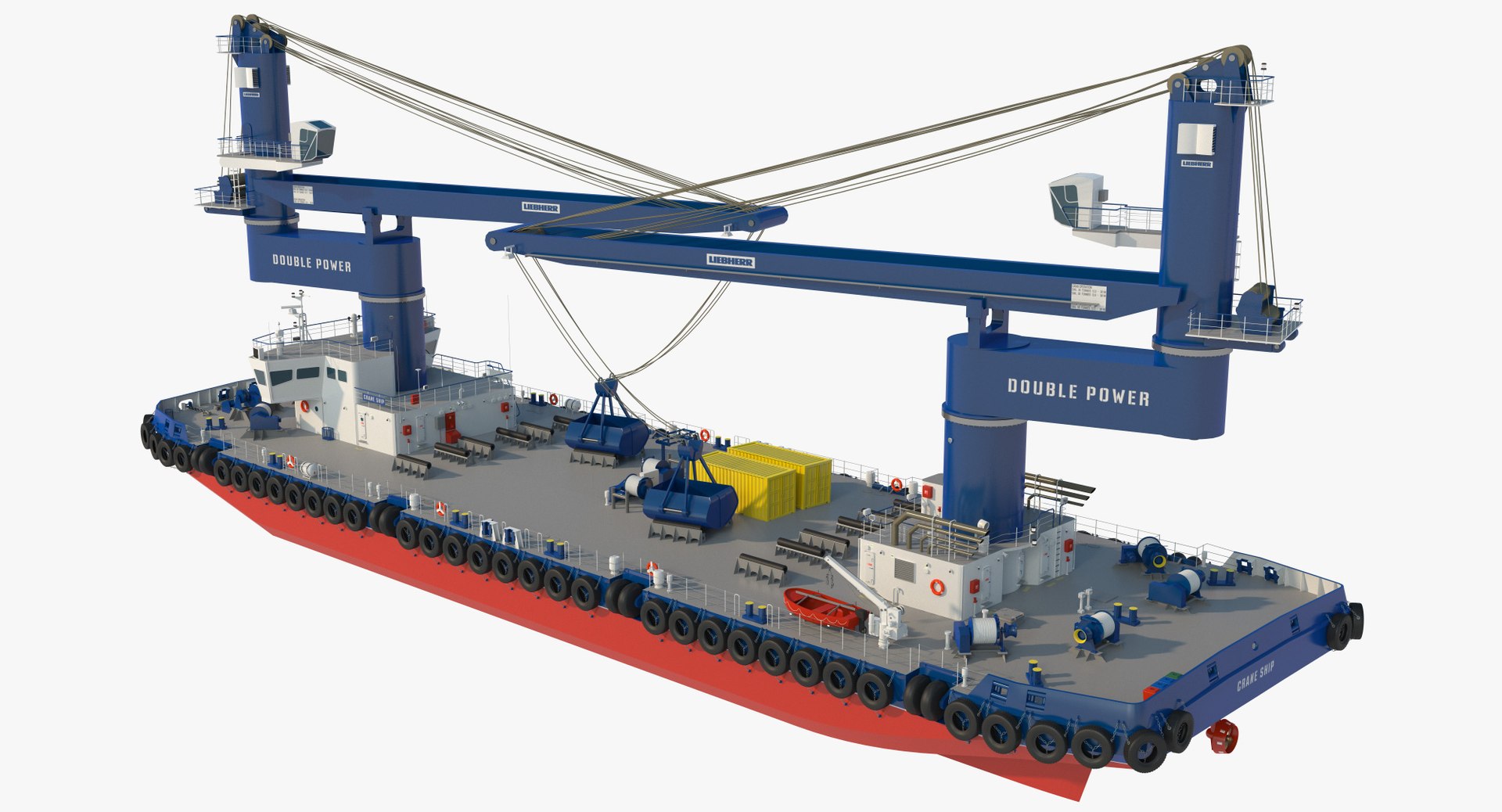 Cargo Ship Cranes 3D Model - TurboSquid 1345076