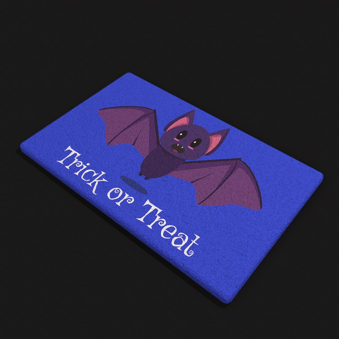 Halloween Bat Mat 3D Model - TurboSquid 1806842