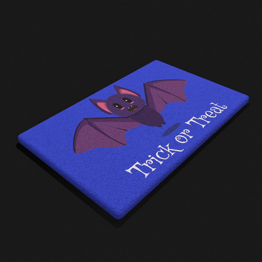 Halloween Bat Mat 3D Model - TurboSquid 1806842