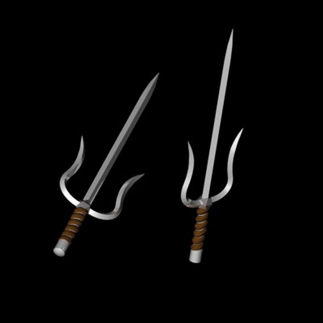 Ninja Weapons Fighting 3d Model