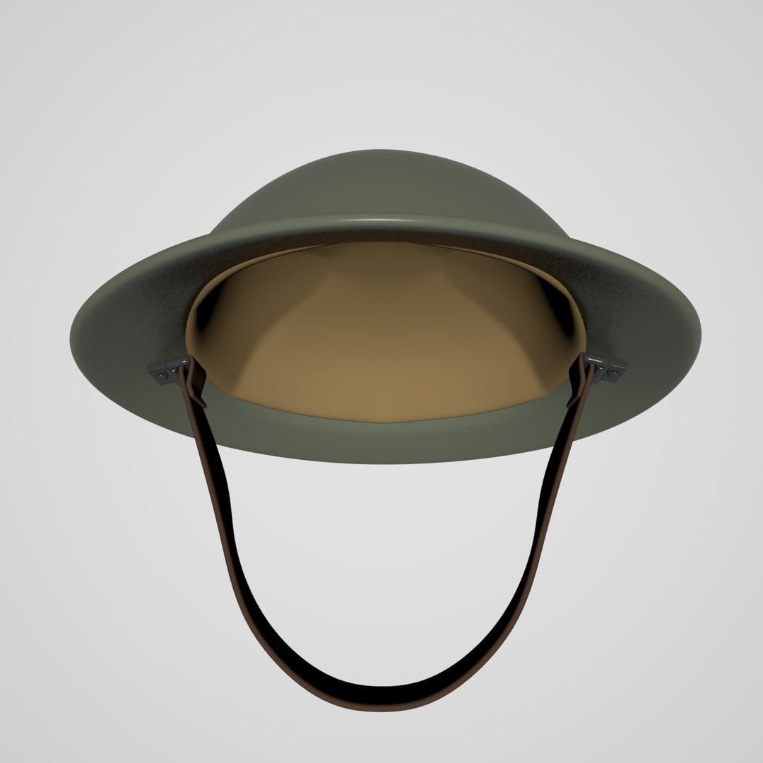 3D british brody helmet model - TurboSquid 1159072