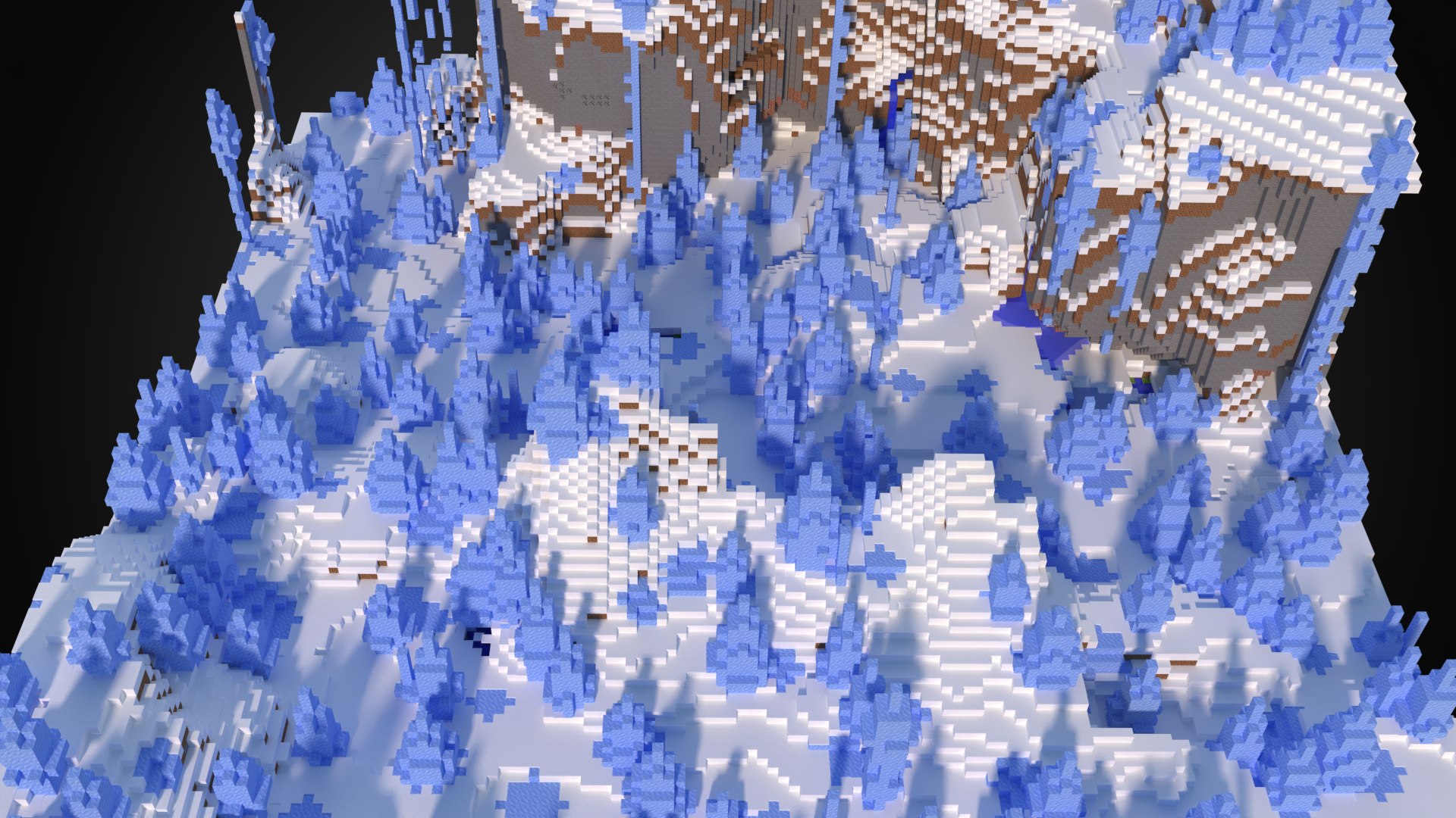 Minecraft Ice Spikes Biome Small 3D model - TurboSquid 1720632