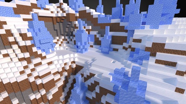 Minecraft Ice Spikes Biome Small 3D model - TurboSquid 1720632