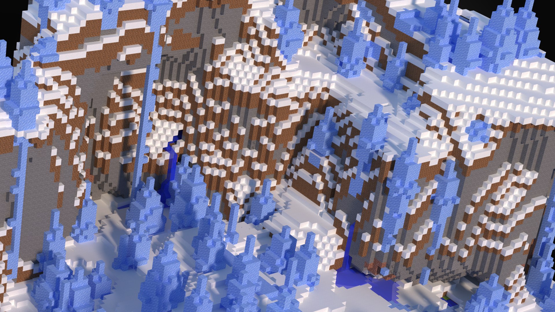 Minecraft Ice Spikes Biome Small 3D model - TurboSquid 1720632
