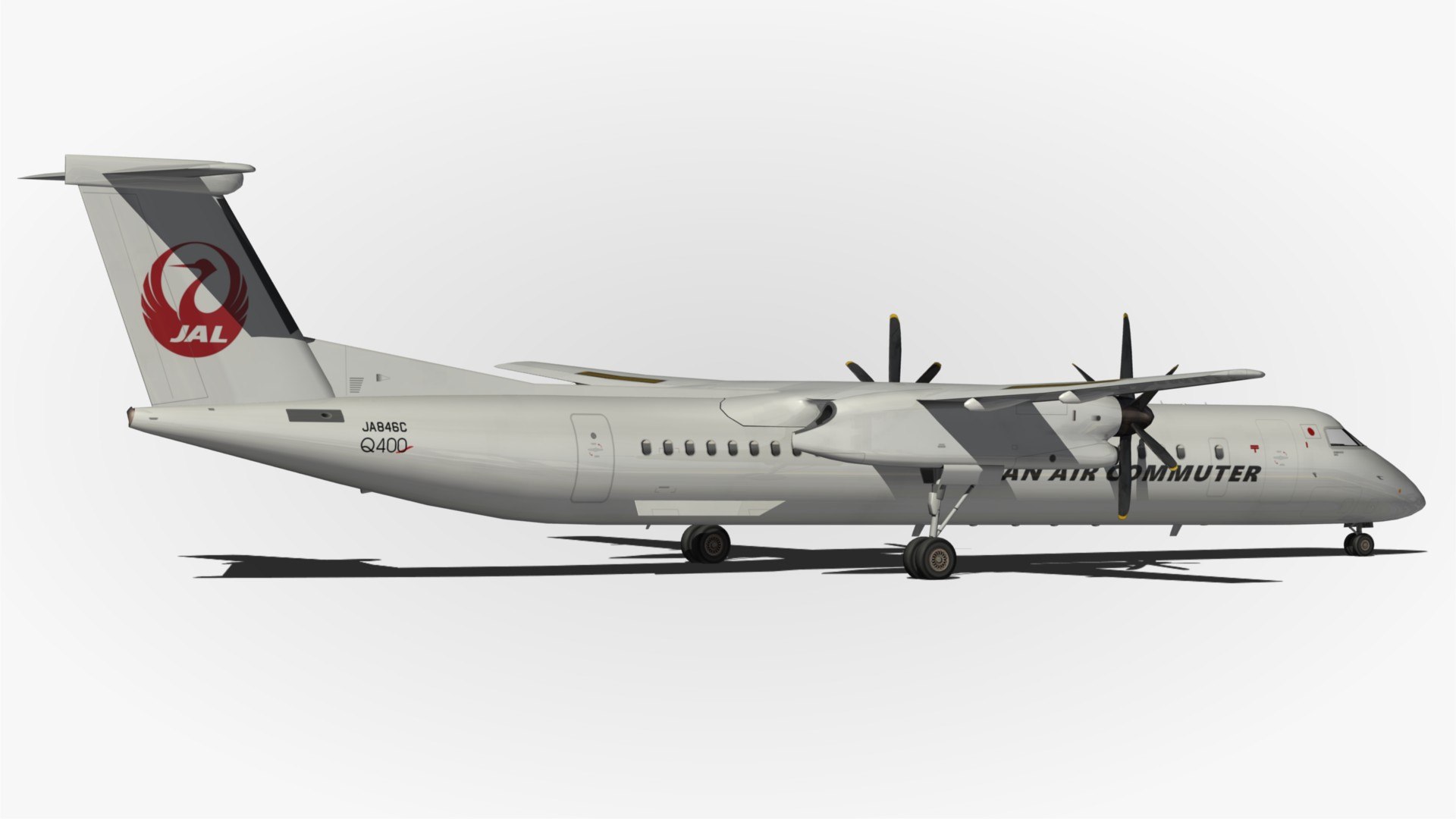 3d Bombardier Dash 8 Q400