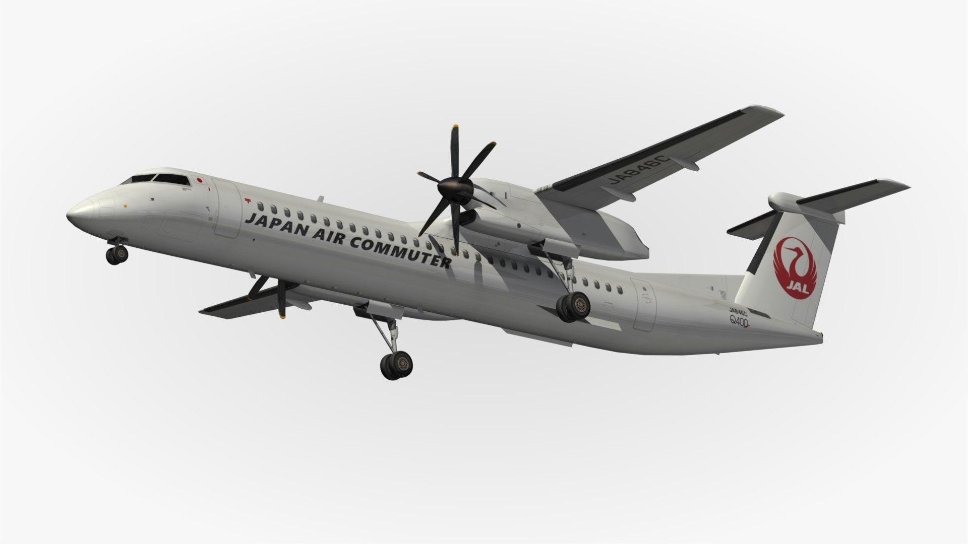 3d Bombardier Dash 8 Q400