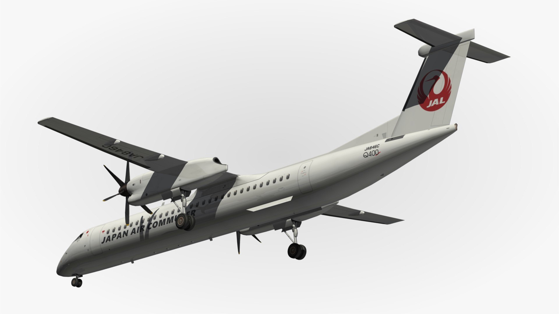 3d Bombardier Dash 8 Q400