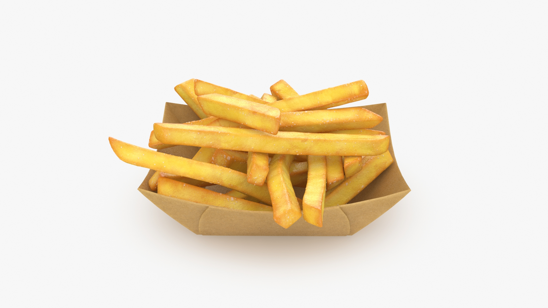 3D French Fries Paper Tray - TurboSquid 2152143
