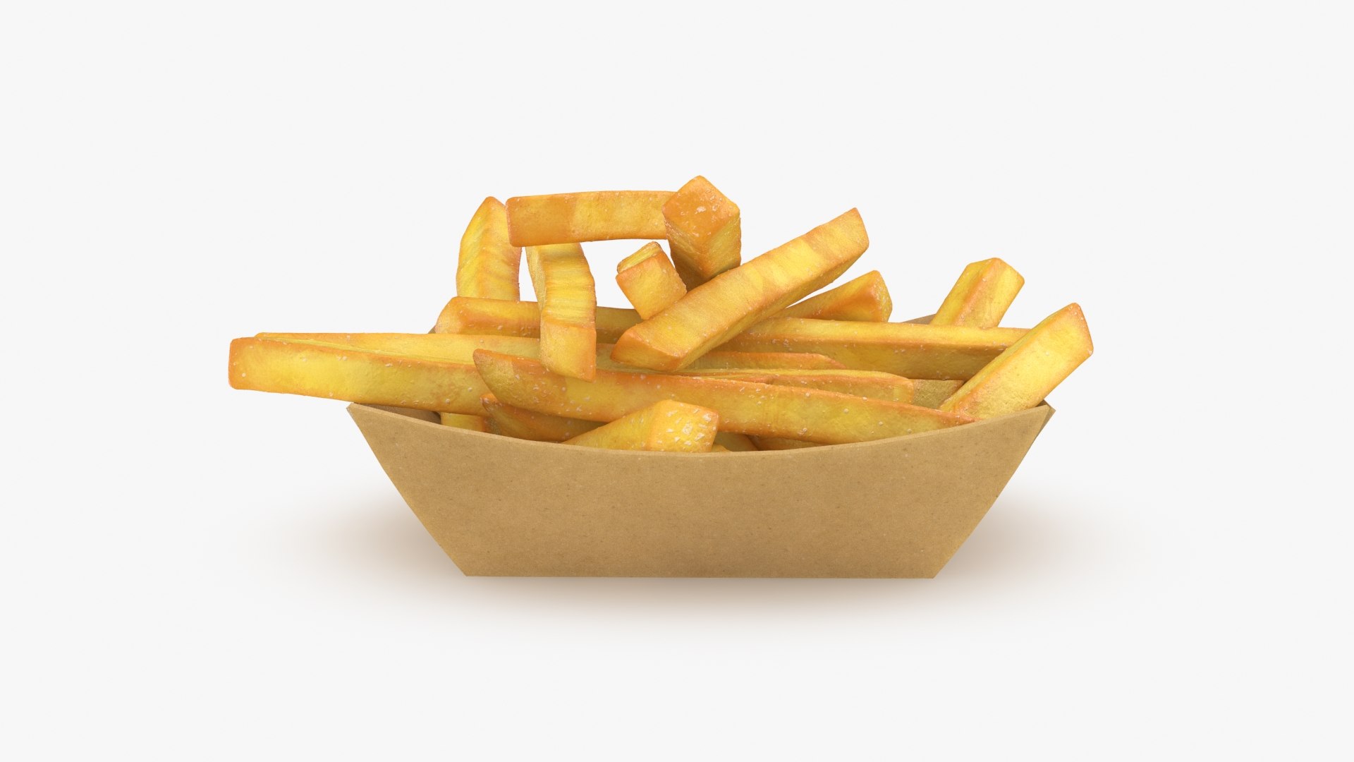 3D French Fries Paper Tray - TurboSquid 2152143