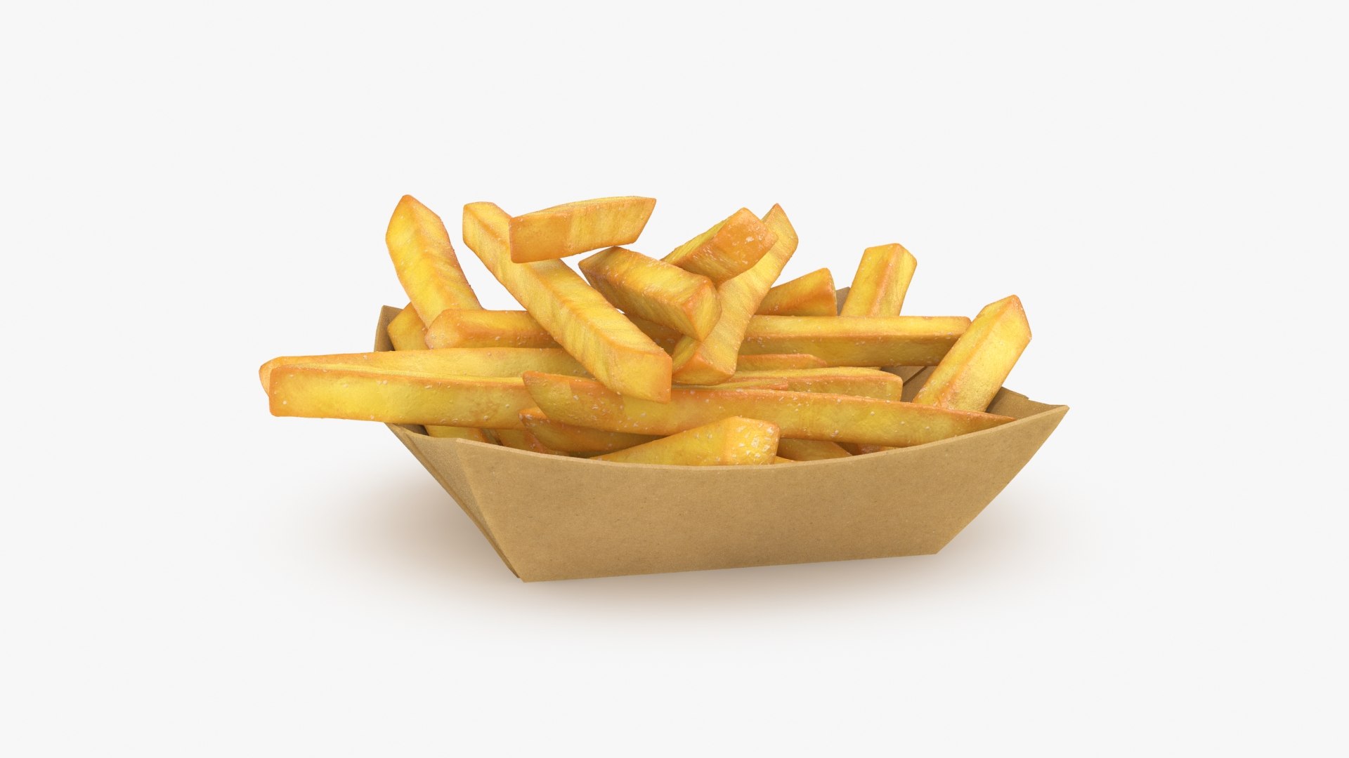 3D French Fries Paper Tray - TurboSquid 2152143