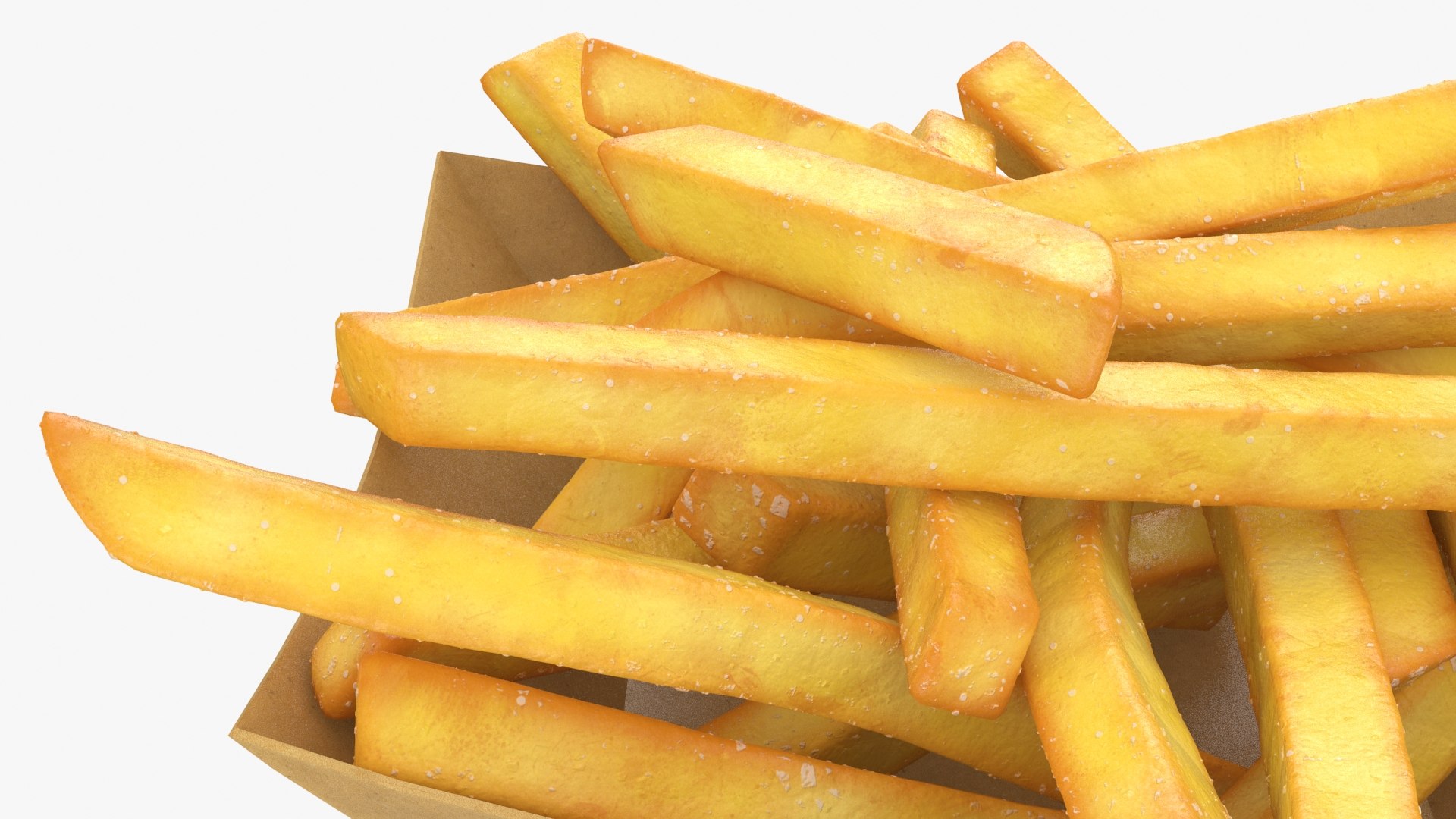 3D French Fries Paper Tray - TurboSquid 2152143