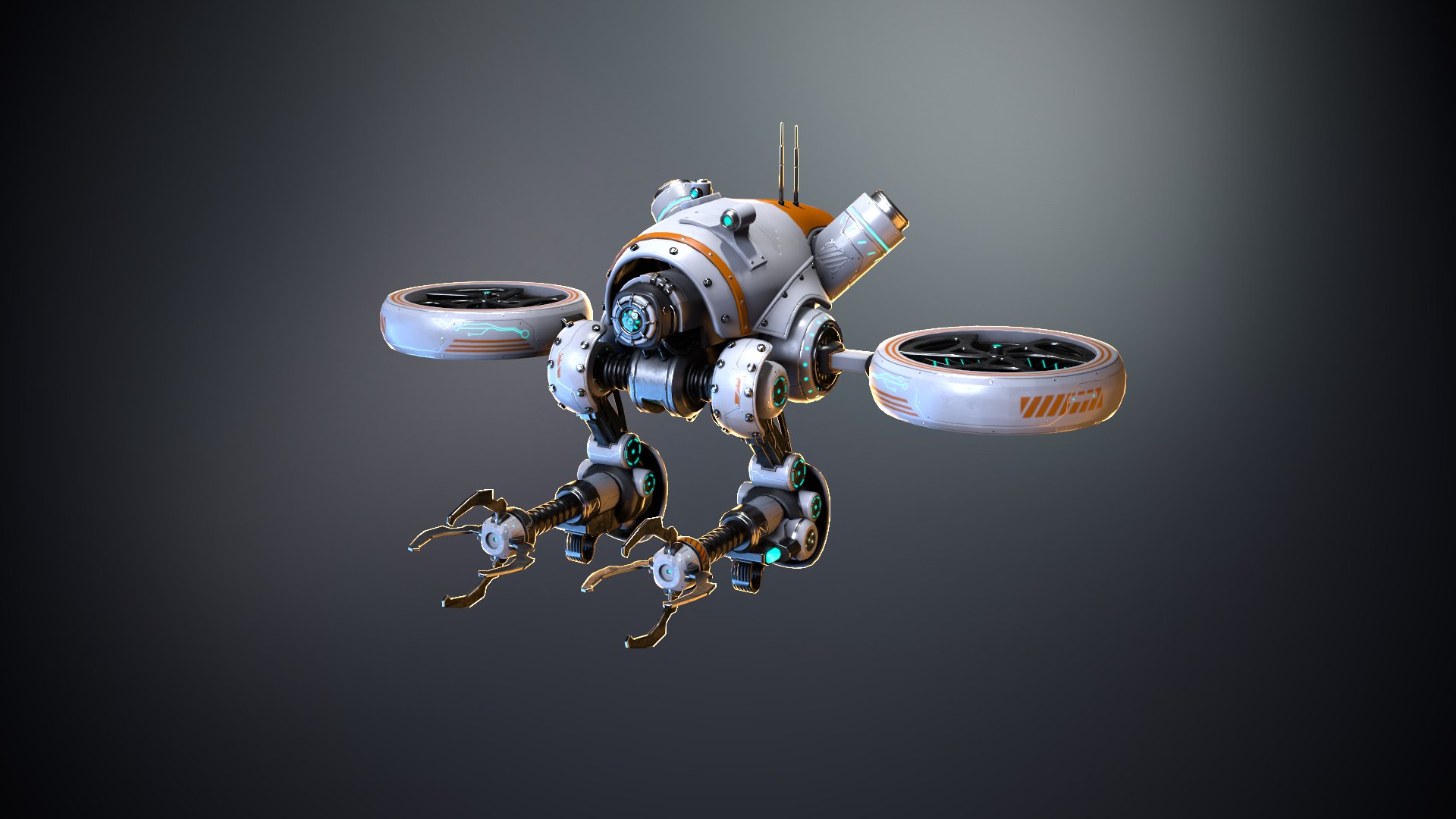 Sci-fi Drone 01 3D model - TurboSquid 2081173