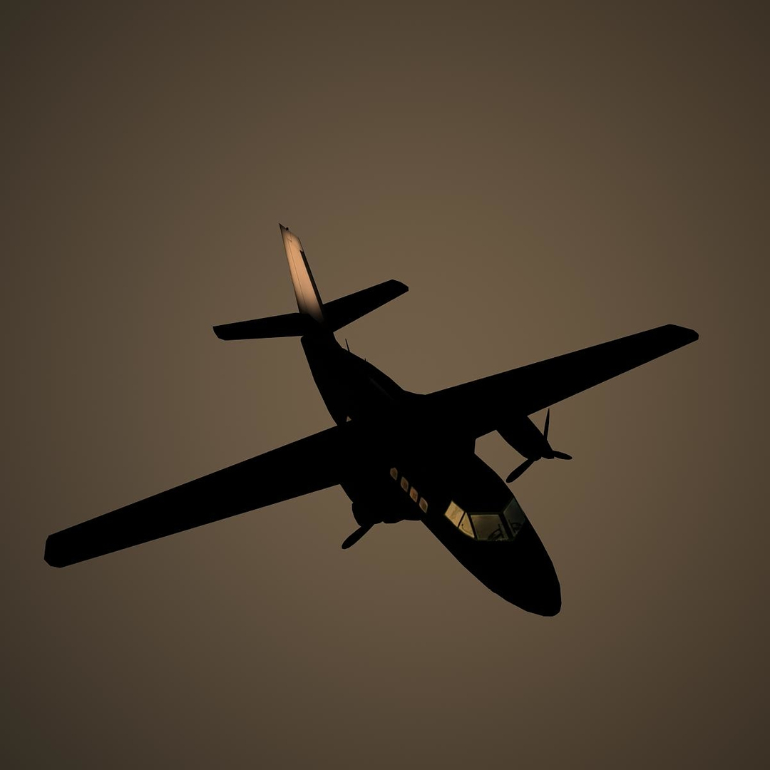 Let Turbolet Low-poly 3d Model