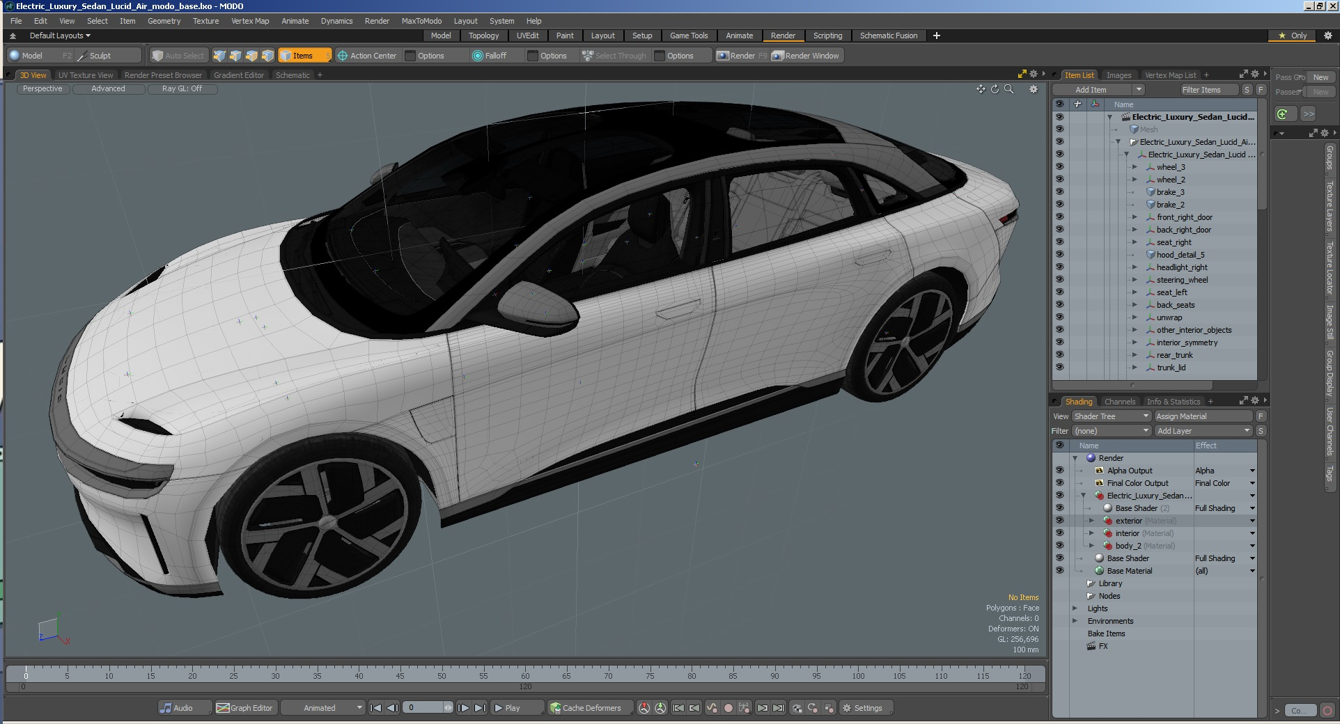 Electric Luxury Sedan Lucid Air 3D model - TurboSquid 1752812