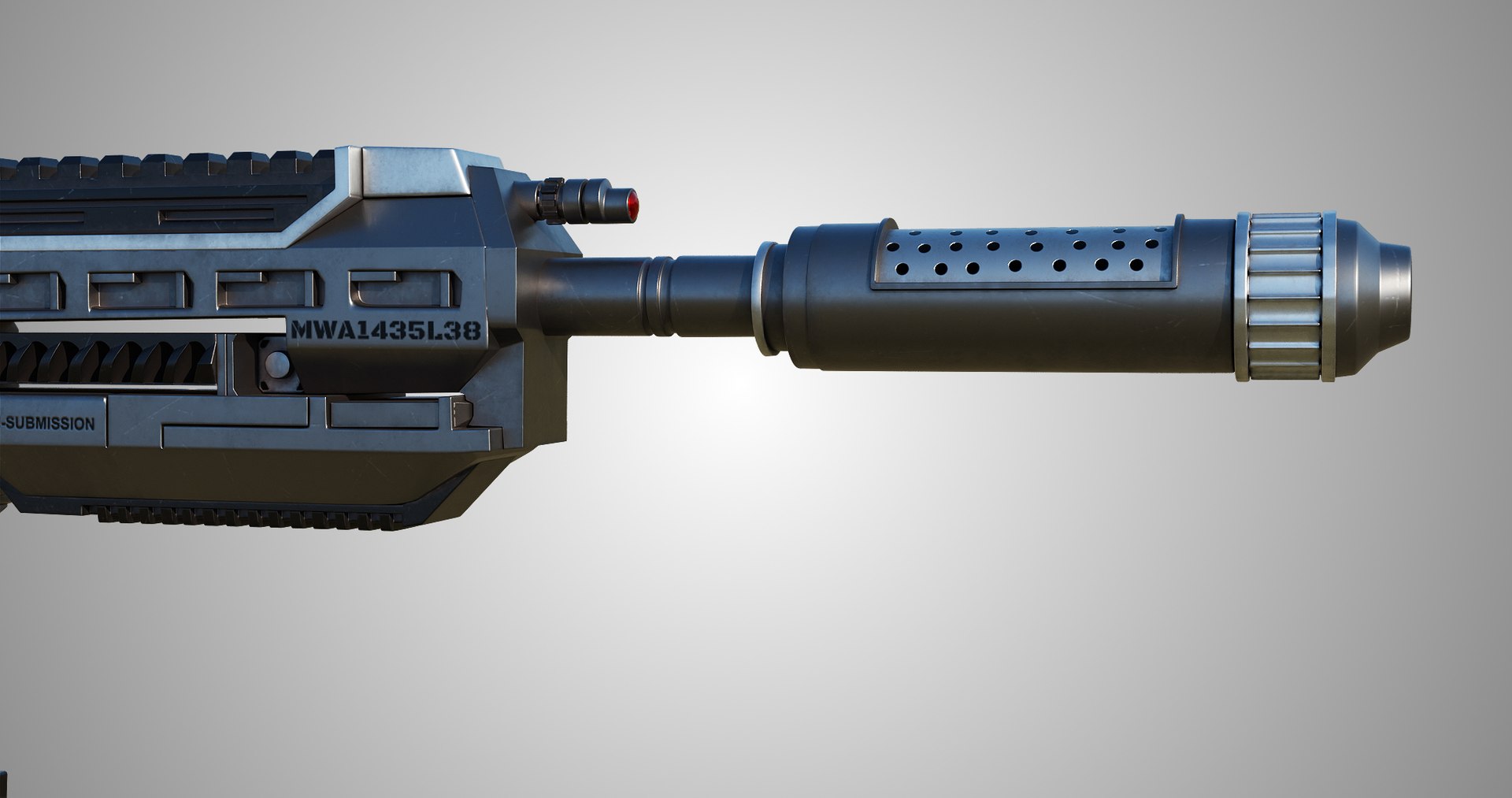 3D Assault Rifle Gun PBR Unity UE Arnold V-ray Textures Included Model ...