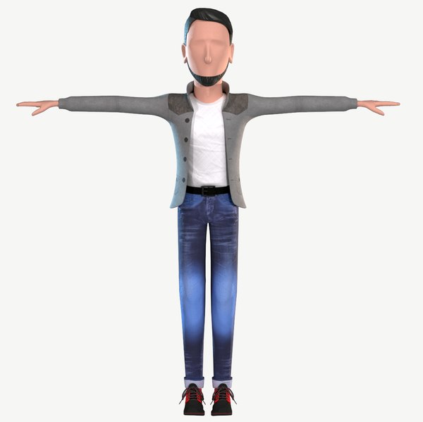 Cartoon Man 3D Models for Download | TurboSquid