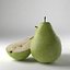 3d model of photorealistic pears realistic