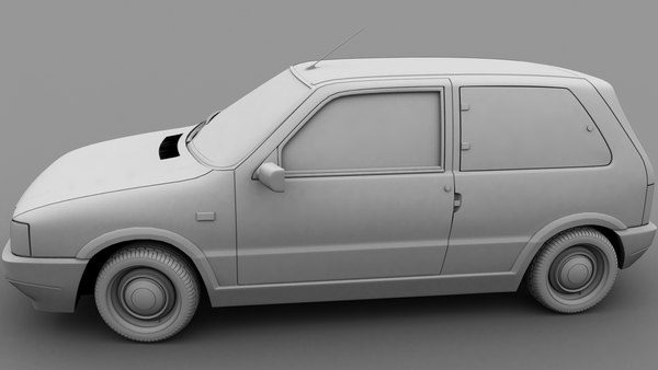 3d model of fiat uno turbo