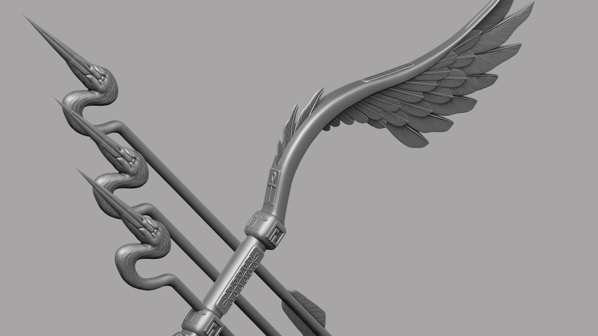 3d Bird Bow 3d Model Model Turbosquid 2242891 