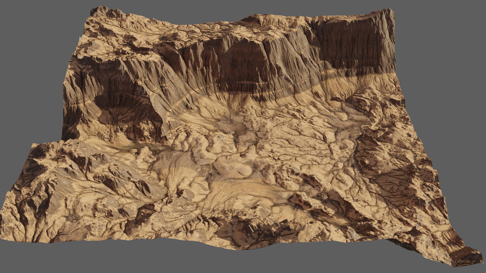 8K Detailed Canyon Landscape Model - TurboSquid 1818152