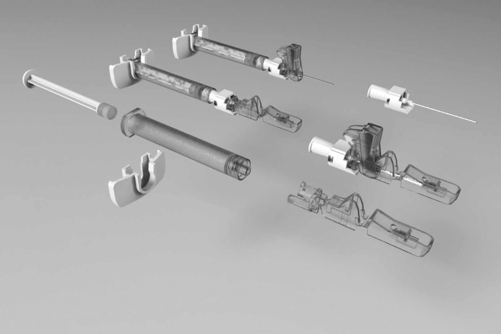 10ml Syringe Needle Parts Model - TurboSquid 1315616