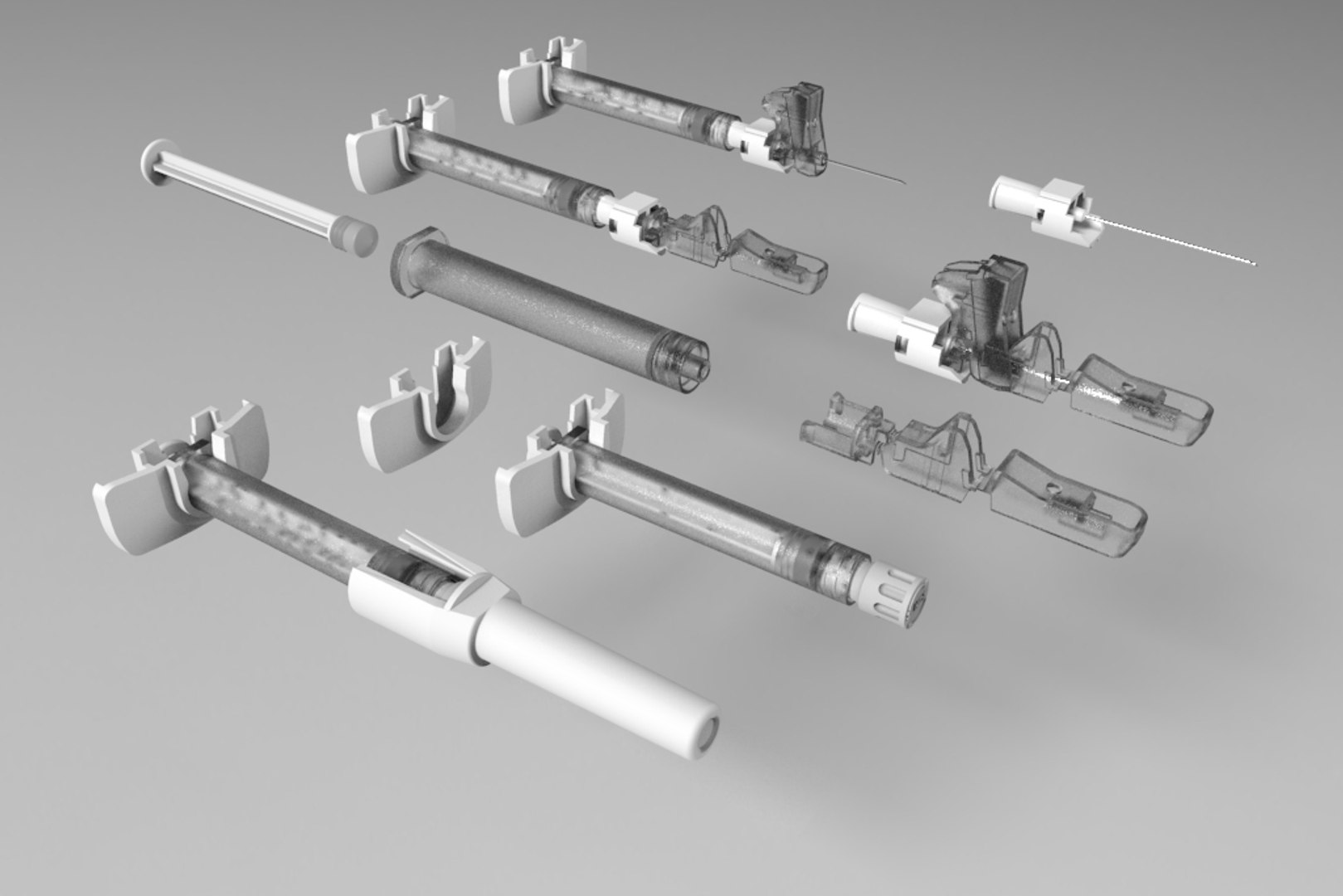 10ml Syringe Needle Parts Model - TurboSquid 1315616