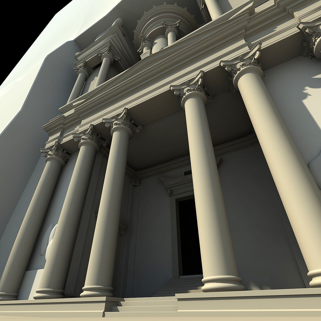 Petra City Stone 3d Model