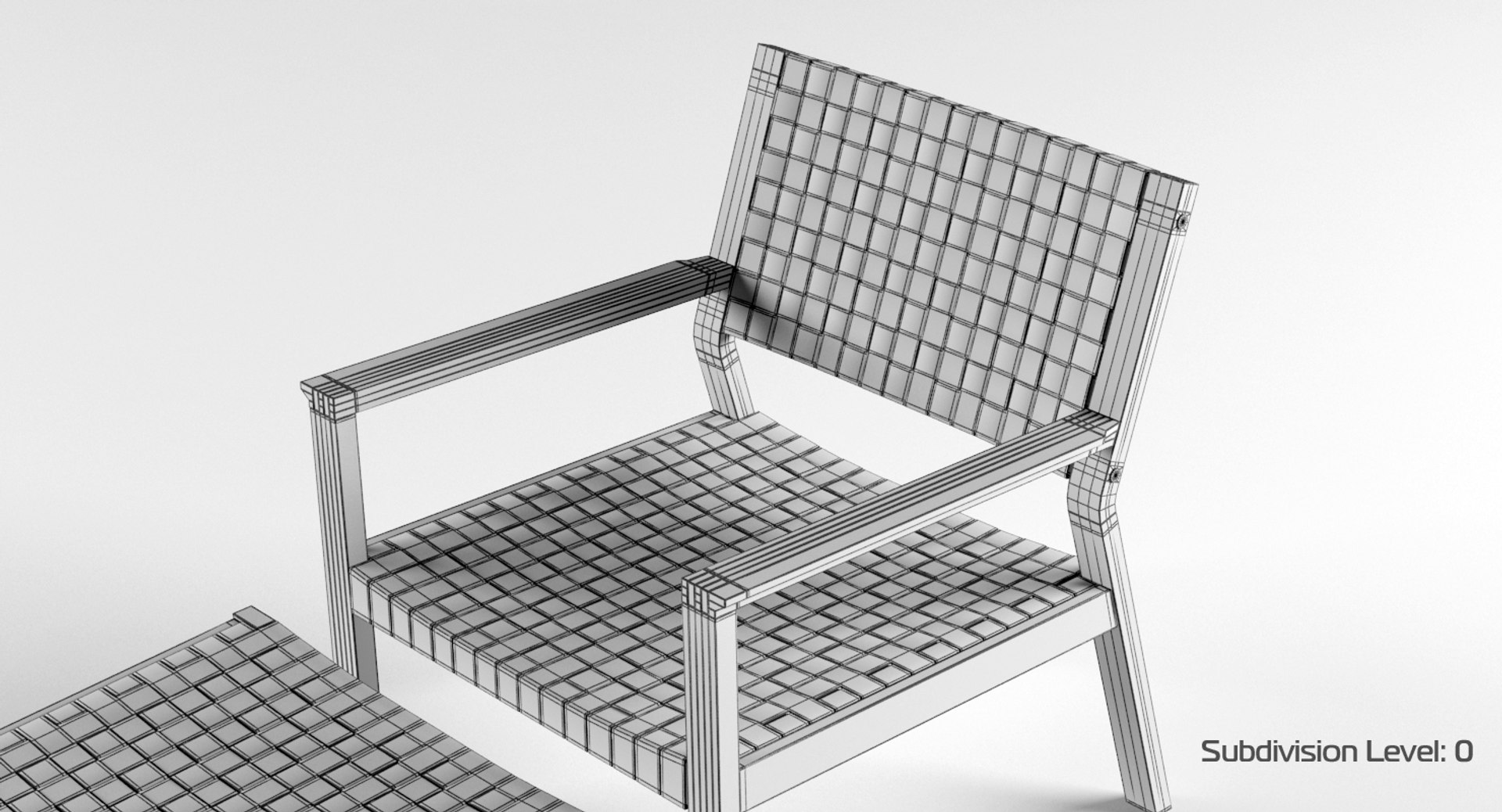 3d Model 2 Maze Lounge Chair