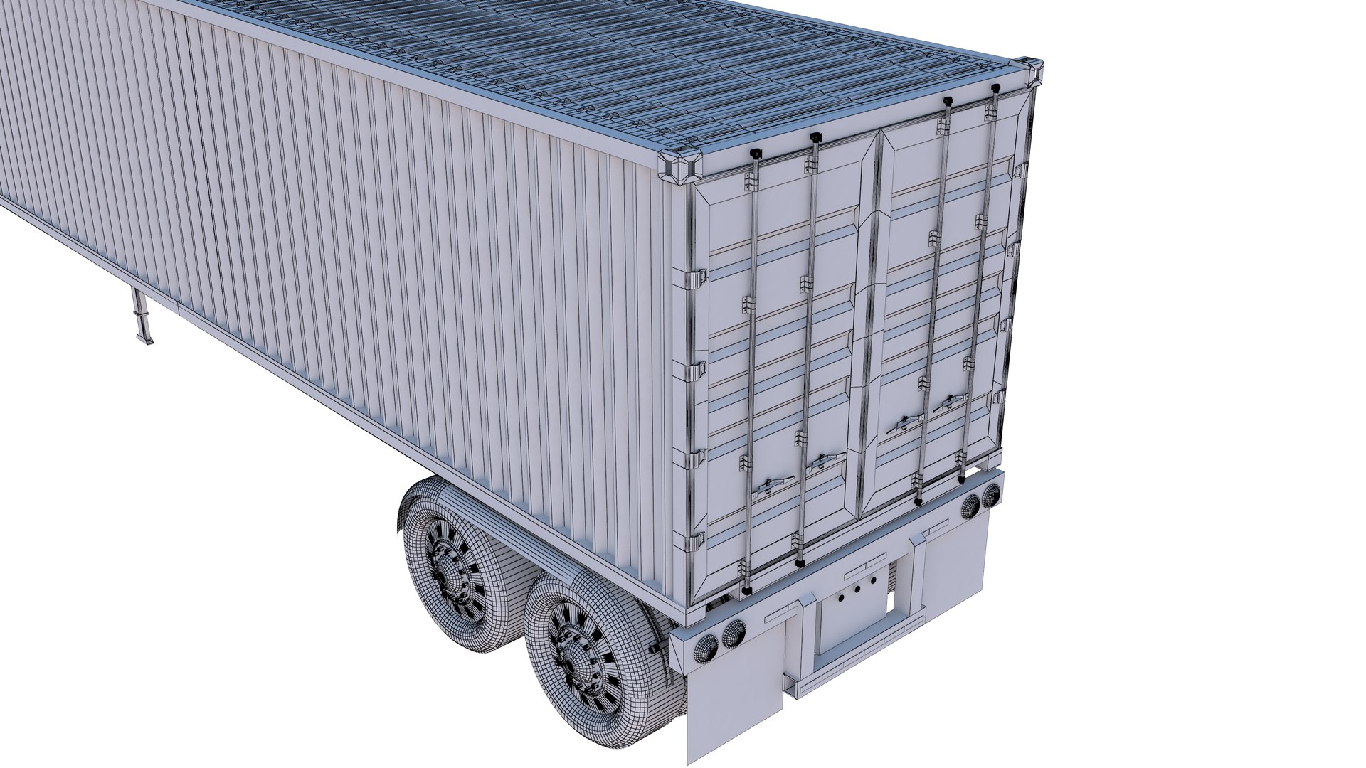 EU Container Trailer Model - TurboSquid 1721006